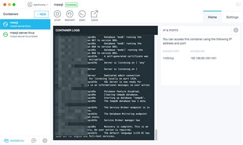 installing microsoft sql server in docker