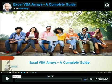 the complete guide to using arrays in excel vba excel
