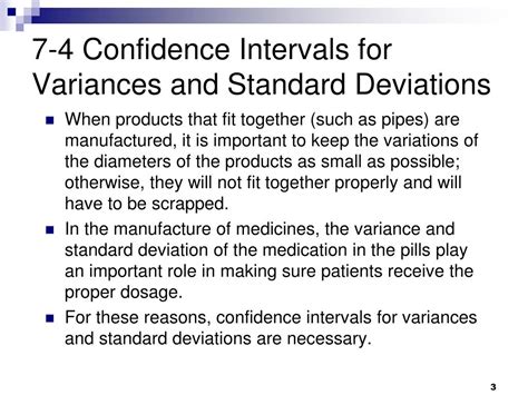 Ppt 7 4 Confidence Intervals For Variance And Standard Deviation