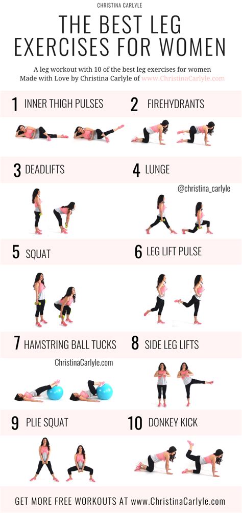 The Best Leg Exercises For Women That Want Tight Toned Legs Leg