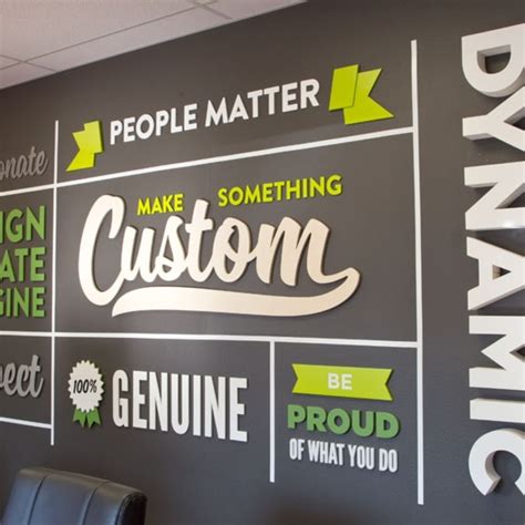 mission statement signs core values wall signs