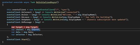 system platformnotsupportedexception with server events on blazor wasm