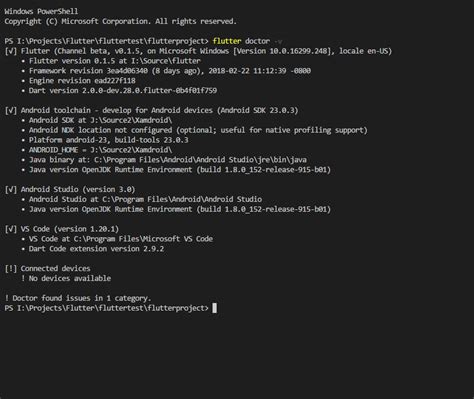 flutter not detecting android sdk stack overflow