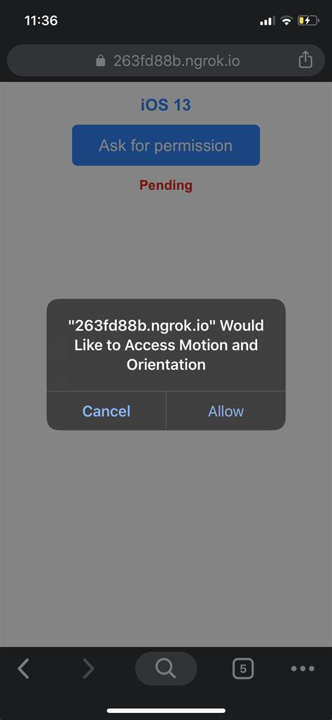devicemotion and deviceorientation in wkwebview ios 13 stack overflow