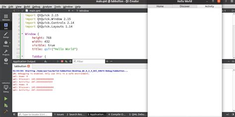 qt why is the x position of the qml tabbutton negative stack overflow