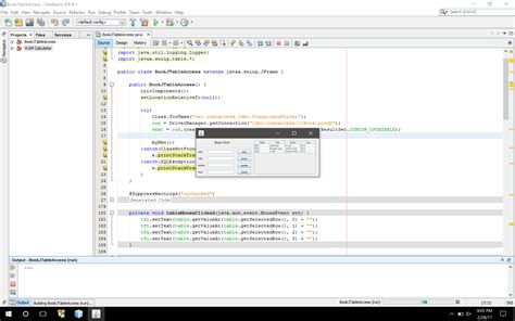 swing why java form is too small when runtime stack