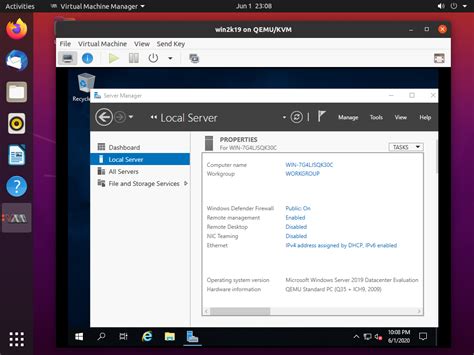 ubuntu 20 04 lts kvm create virtual machine gui server world