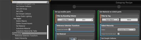 dataprep selection transform reference in unreal engine unreal engine