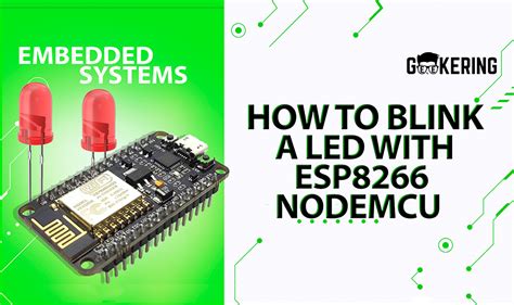 how to blink a led with esp8266 nodemcu
