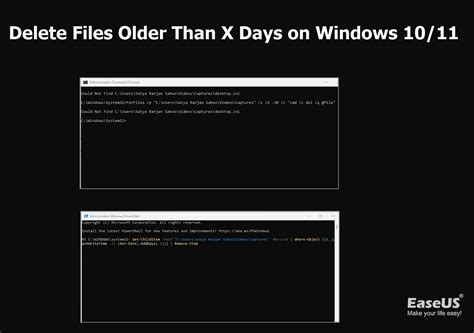 delete files older than x days on windows 11 10 easeus