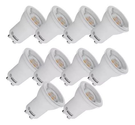Kit 10 Lâmpada Mini Dicróica Mr11 4w 4000k Frete Grátis