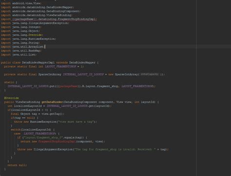 android binding cannot be resolved to a type with many choices runner