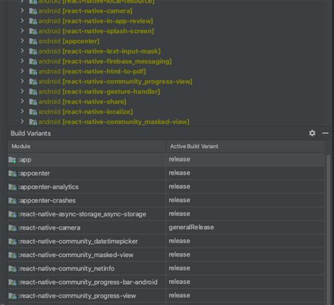 react native dev and prod variables stack overflow