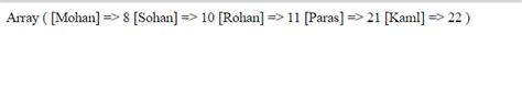 php sorting array means to rearrange an array elements