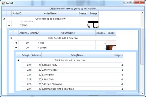 techniques for creating a hierarchical radgridview for winfo