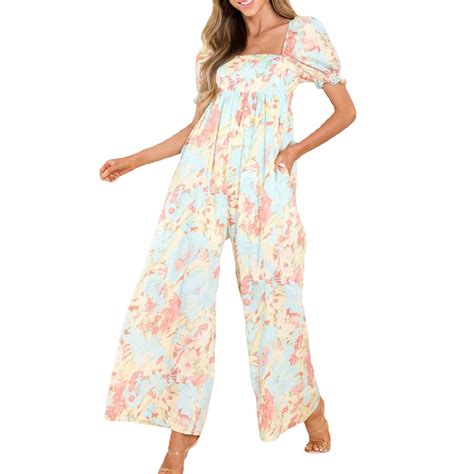 Pmuybhf Female 4 July Black Jumpsuit For Women Long Sleeve Plus Size