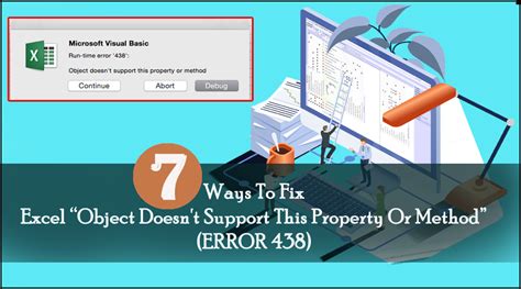 7 ways to fix excel “object doesn t support this property or method