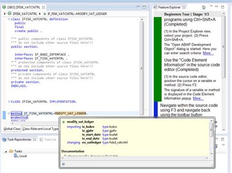abap on eclipse feature explorer sap blogs