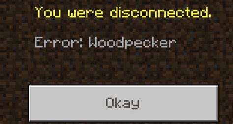 troubleshooting minecraft error woodpecker