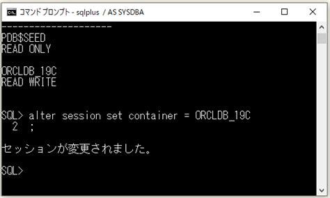 oracle database 19c でテーブルを作成からの～、pdbにリスナー接続。sql developer