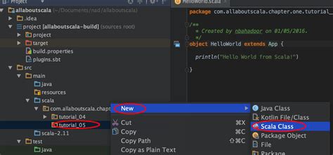 where is the main method to launch scala application