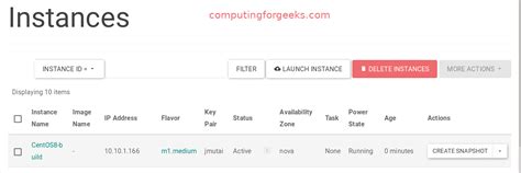 how to create centos 8 kvm image template on openstack computingforgeeks