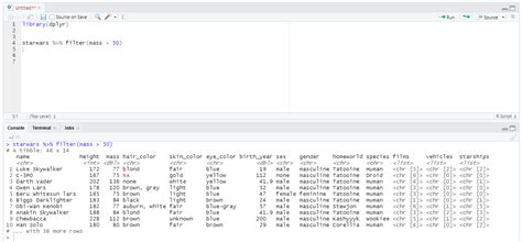 🚀 👩 Ⓜ️ star wars or the detailed dplyr guide 👏🏽 👨🏽‍🚀 🙌🏼