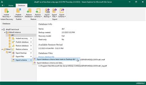 using 1 click export veeam backup explorers guide