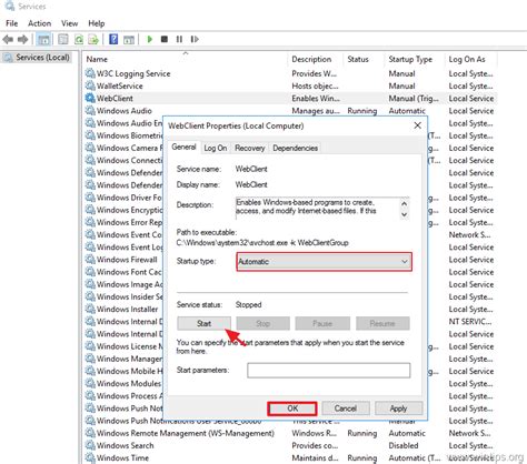 fix webclient service missing in server 2016 2012 fix error