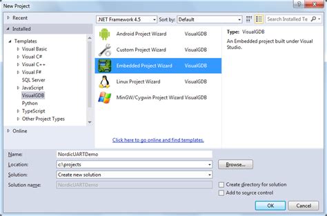 using the uart interface on the nordic nrf51 devices visualgdb tutorials