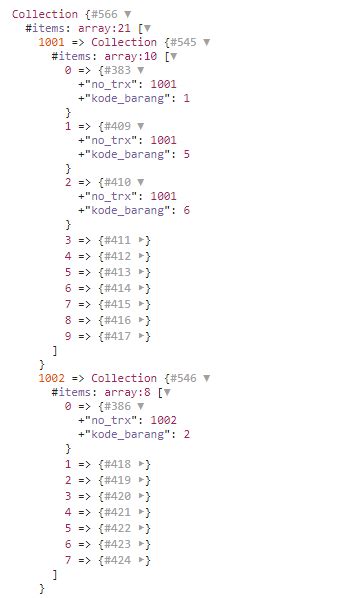 php implode array value to string by key in laravel stack overflow