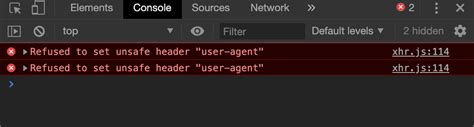 chrome and safari refused to set unsafe header user agent · issue 86