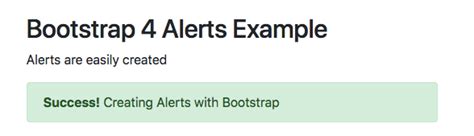 bootstrap 4 alert notification with example and styles tutorialmines