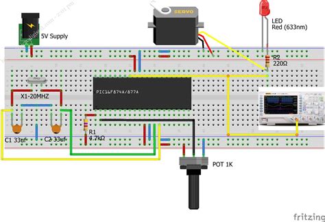 [pic16f877a] interfacing servo motor with pic microcontroller using