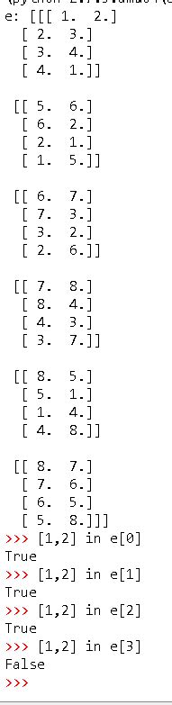 python find ordered vector in numpy array stack overflow