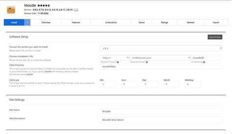 moodle tutorial how to install moodle automatically