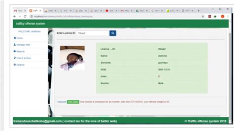 government traffic offense system with penalty endorsement criteria