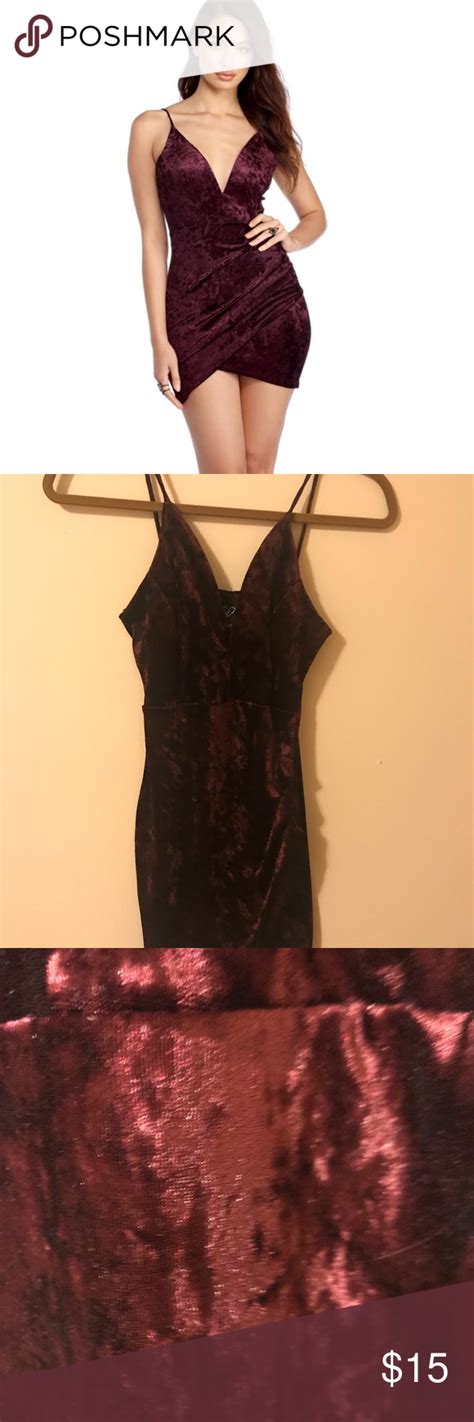 Sold Maroon Velvet Mini Dress Mini Velvet Dress Mini Dress Dresses