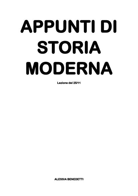 2 Storia Appunti Moderna Appunti Di Storia Moderna Lezione Del 2 5