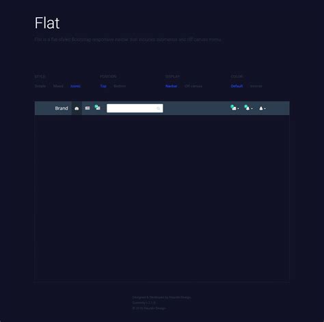 flat bootstrap responsive navbar by haundodesign codecanyon