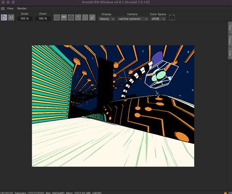 solved arnold sky not appearing in reflections of toon shader specular