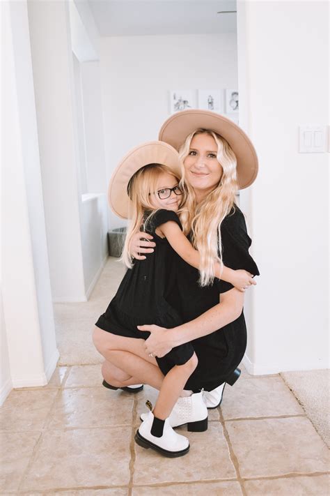 Twinning Mommy Me Matching Black Dresses — The Overwhelmed Mommy Blog