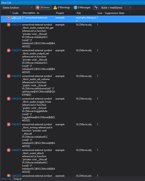 ofxvlcvideoplayer problems bugs errors openframeworks