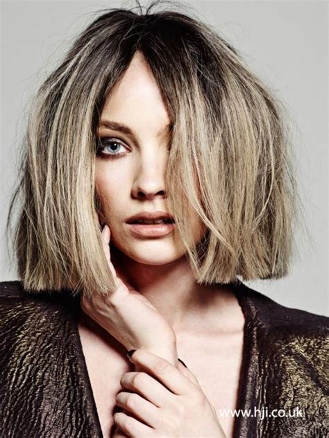 2015 Blunt Bronde Bob Hairstyle Bob Hairstyles With Bangs Hairstyles