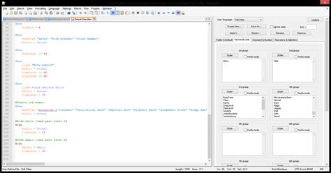 syntax highlighting for notepad r pathofexile