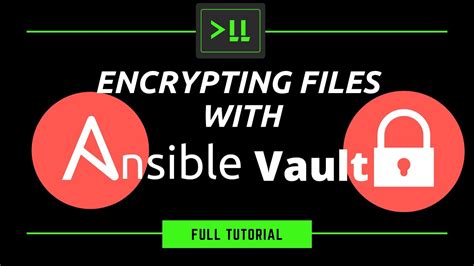 encrypting files with ansible vault youtube