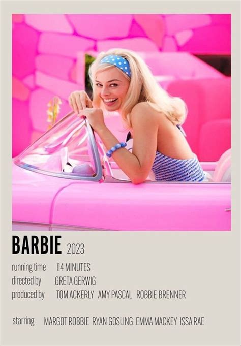 Movie Poster Barbie Poster Minimalism Art Print A1 A2 A3 A4 A5 A6 Home