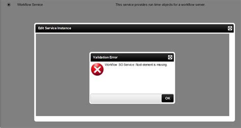 workflow so service root element missing community