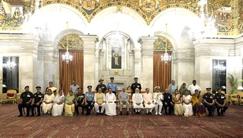 In Pics President Ram Nath Kovind Confers Shaurya Chakra At Defence