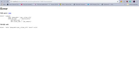 mysql can t export database from phpmyadmin error 1146 table